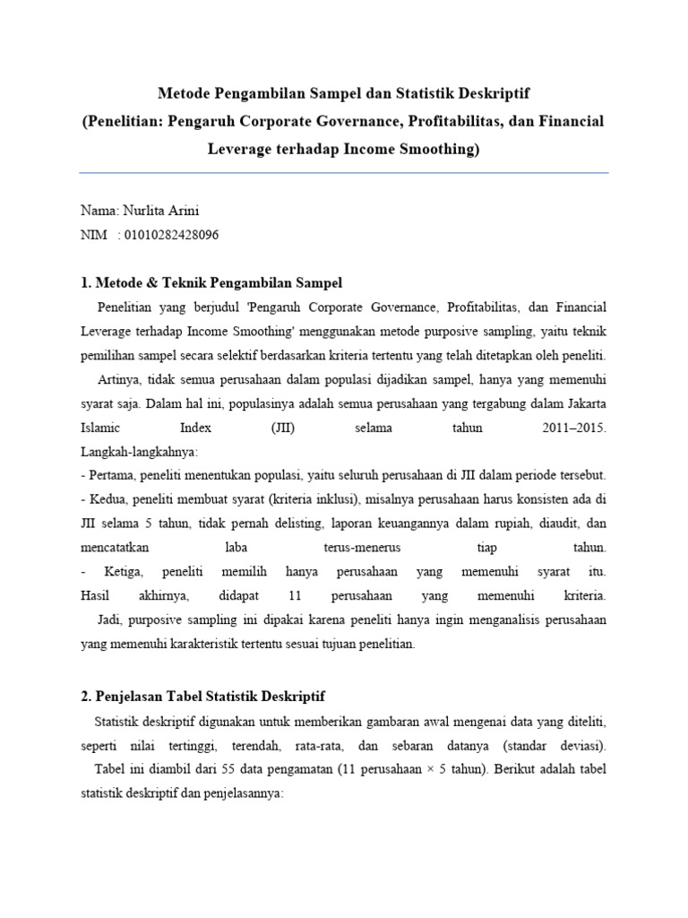 Metode Sampling | PDF