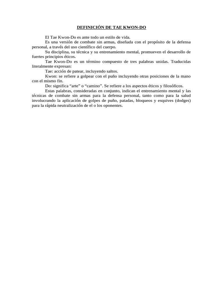 Teoría Completa | PDF | Taekwondo | Agresión