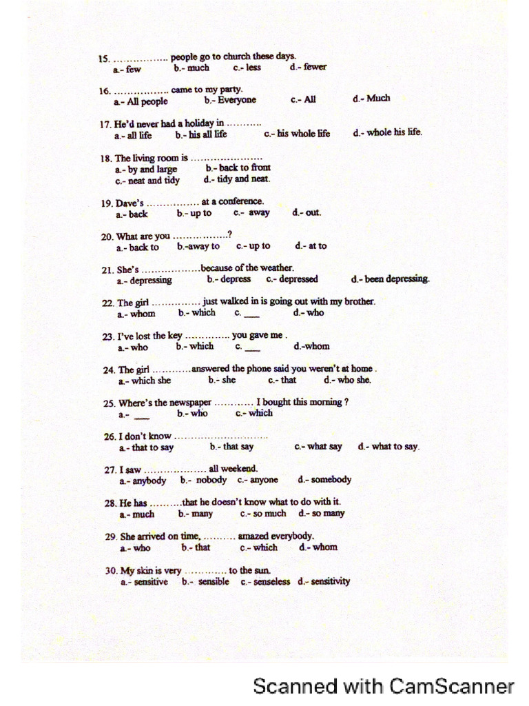 Upper Intermediate 1 Test Pdf