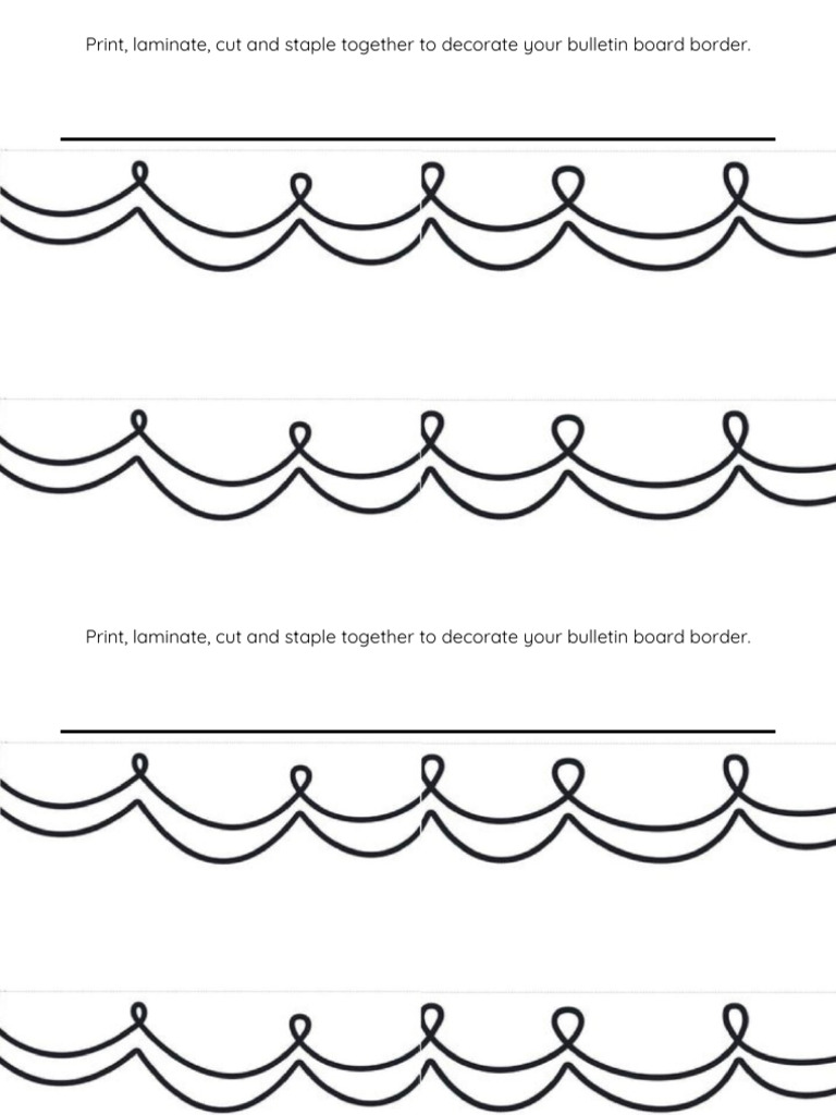 Bulletin Board Border Strips Colorful Checkered Style - PDF 2 | PDF
