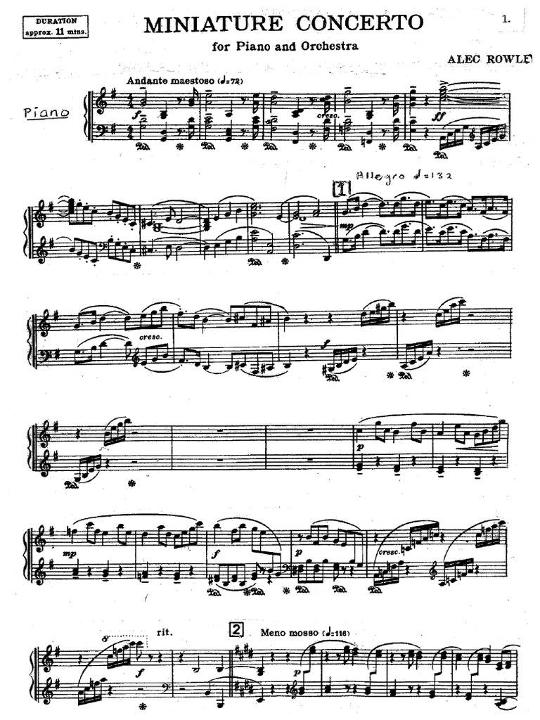 Miniature Concerto | PDF