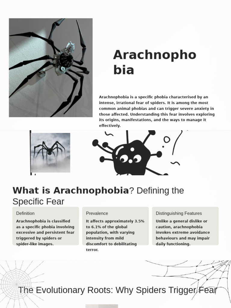 Arachnophobia Understanding and Overcoming Fear of Spiders - PPTX ...