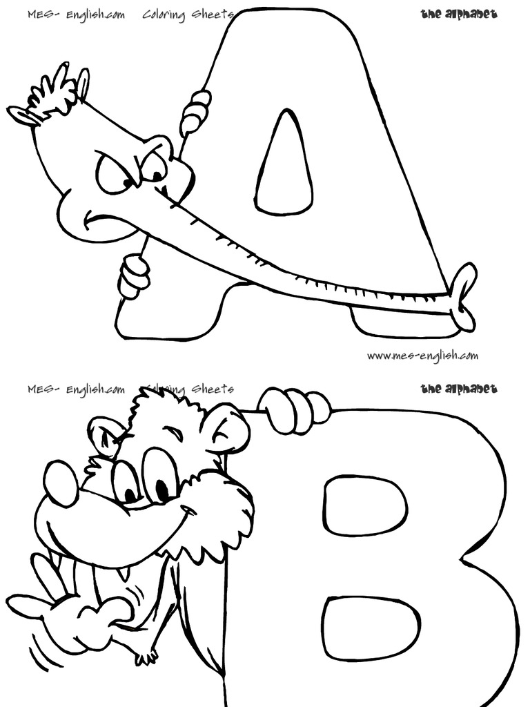 Alphabet Coloring | PDF