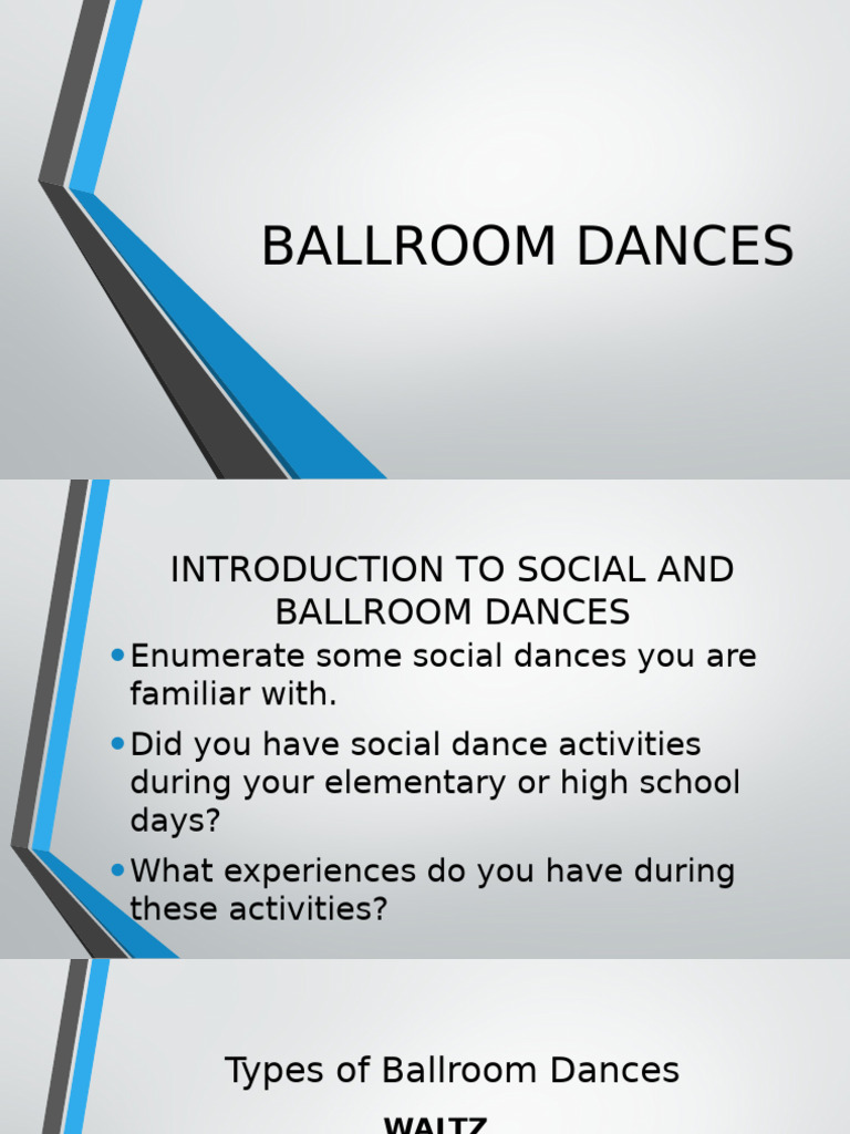 Ballroom Dances | PDF | Ballroom Dance | Dances