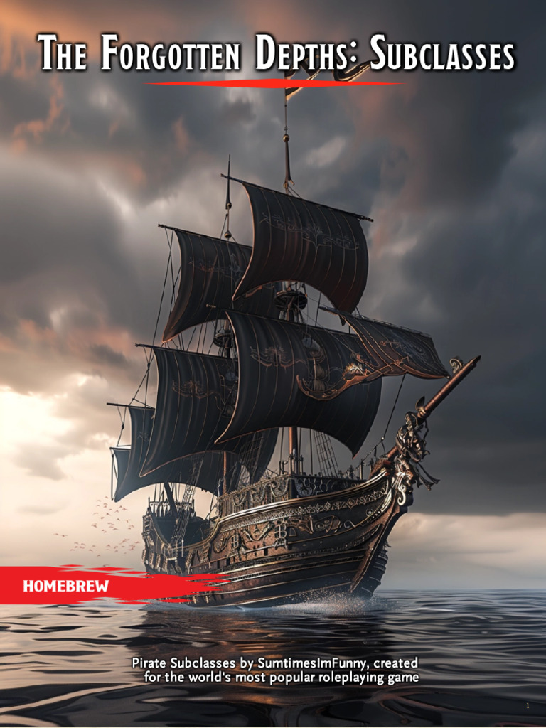 Pirate Subclasses for D&D 5E | PDF