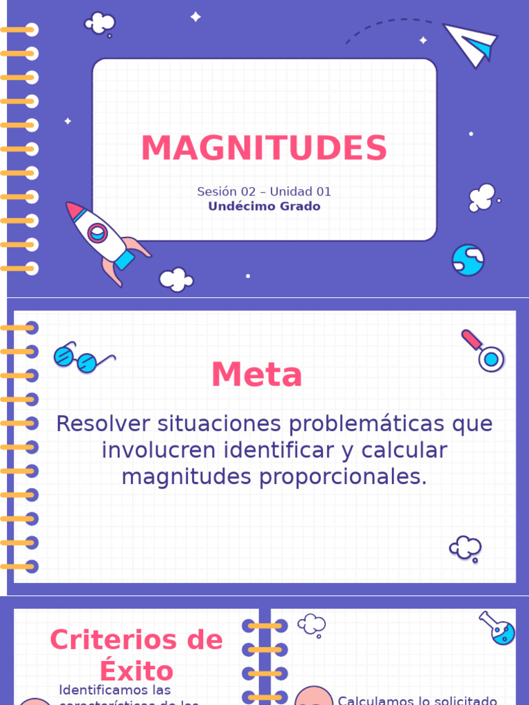 11mo - U01 Sesión 02 - Magnitudes | PDF | Matemáticas
