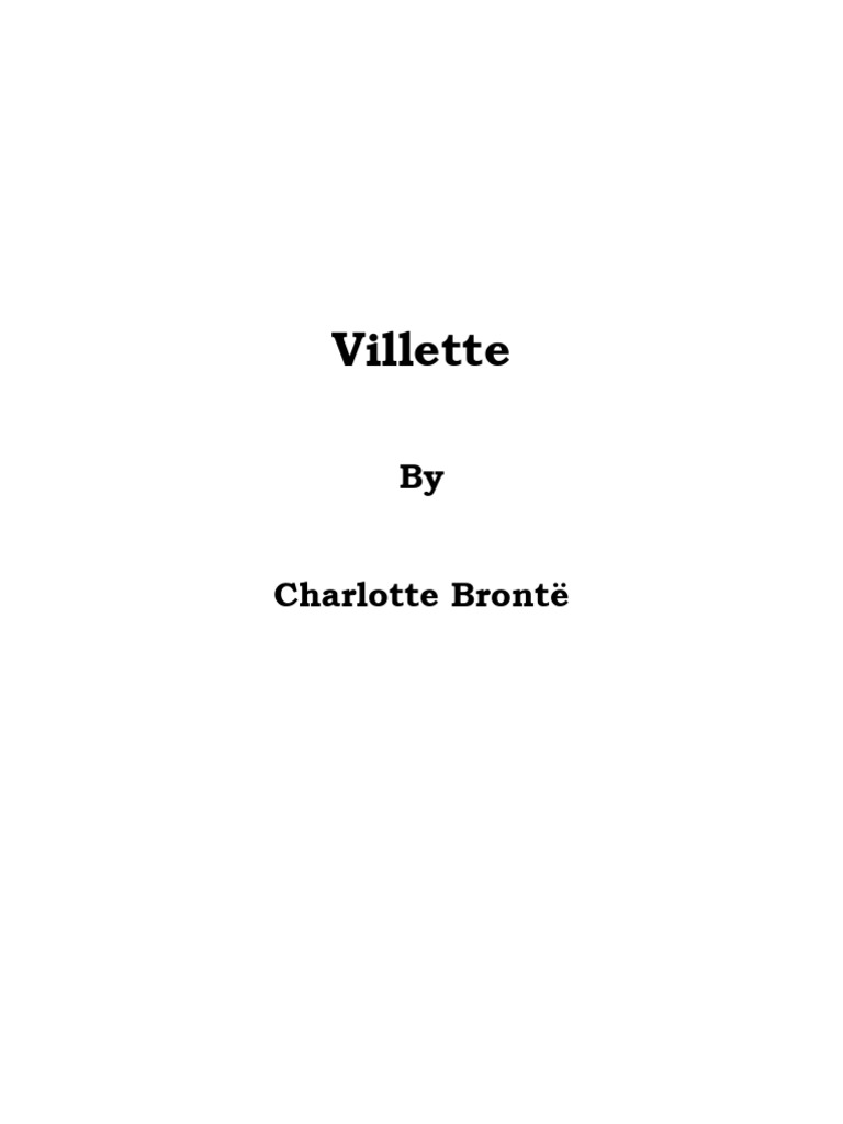 Villette: Chapter I - Arrival in Bretton | PDF | Villette (Novel)