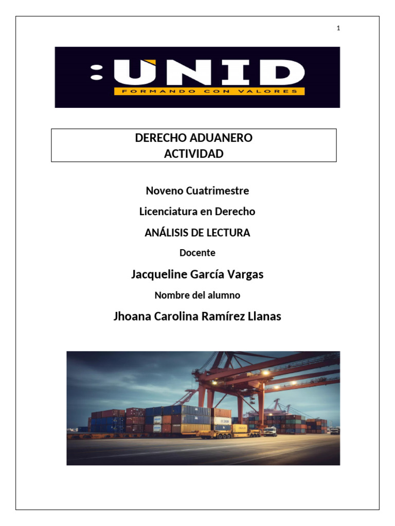 Ramirez Jhoana A1 | PDF | aduana | Tratado de Libre Comercio Norteamericano