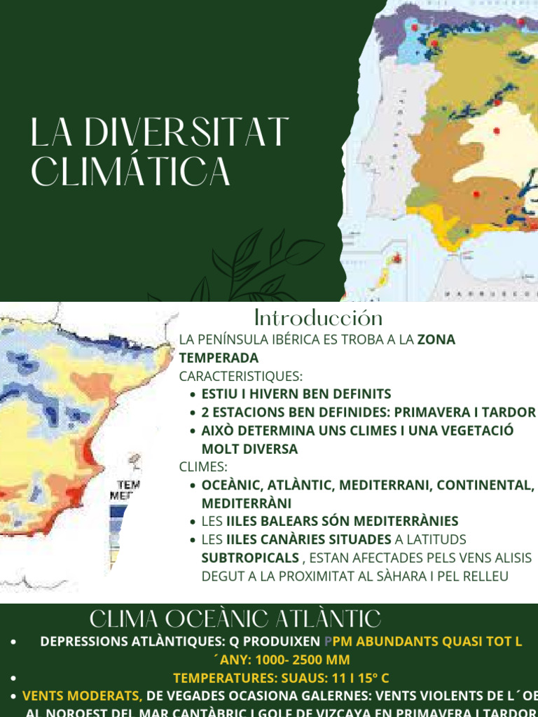 DIVERSITAT CLIMATOLÒGICA CLIMOGRAMES | PDF