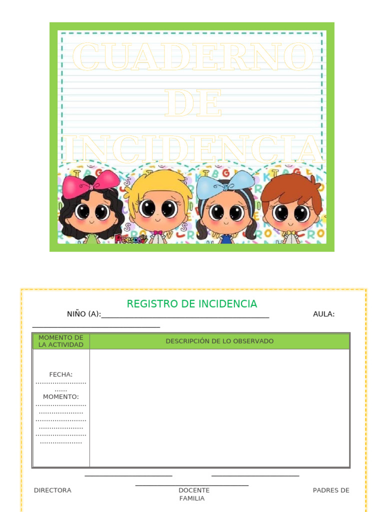 Cuaderno de Incidencias | PDF