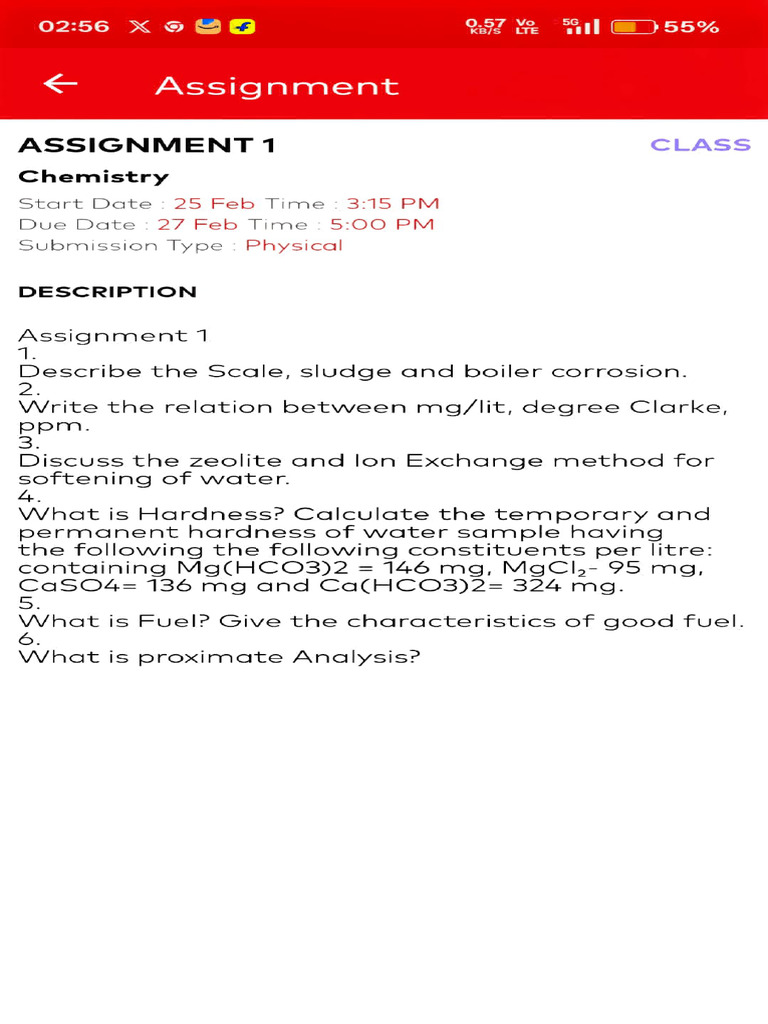 Chemistry Assignment | PDF