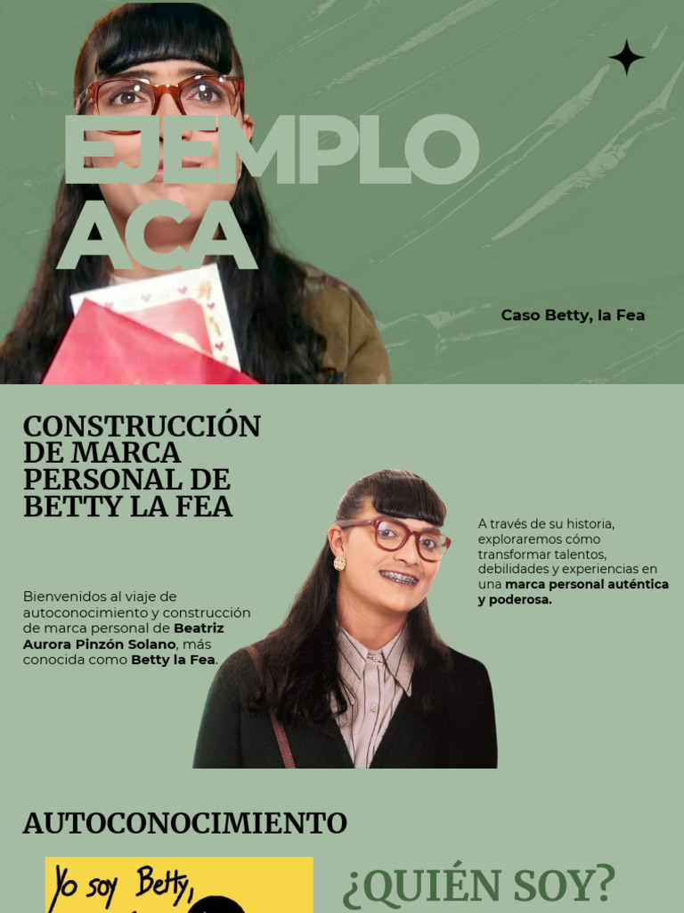 Construcción de Marca Personal de Betty La Fea - Ejemplo ACA | PDF ...