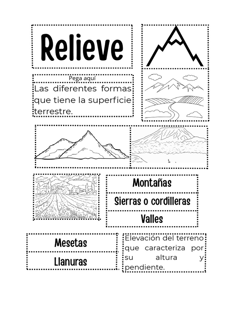 Lapbook Relieve | PDF