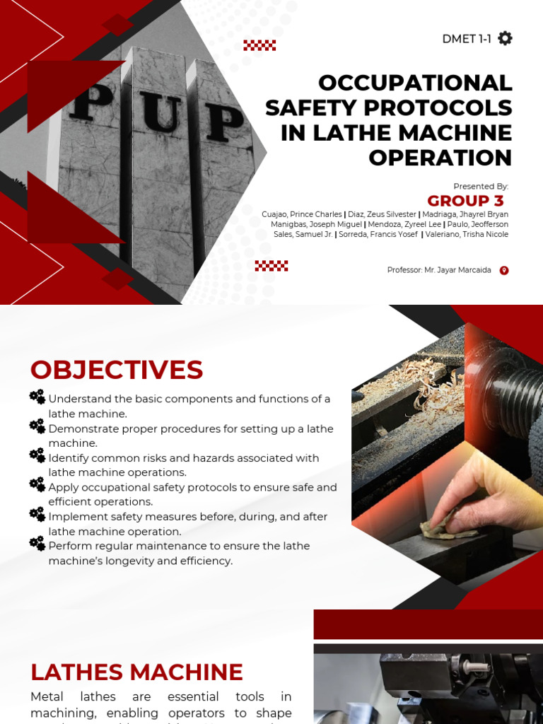 GROUP 3 - Occupational Safety Protocols in Lathe Machine Operation ...