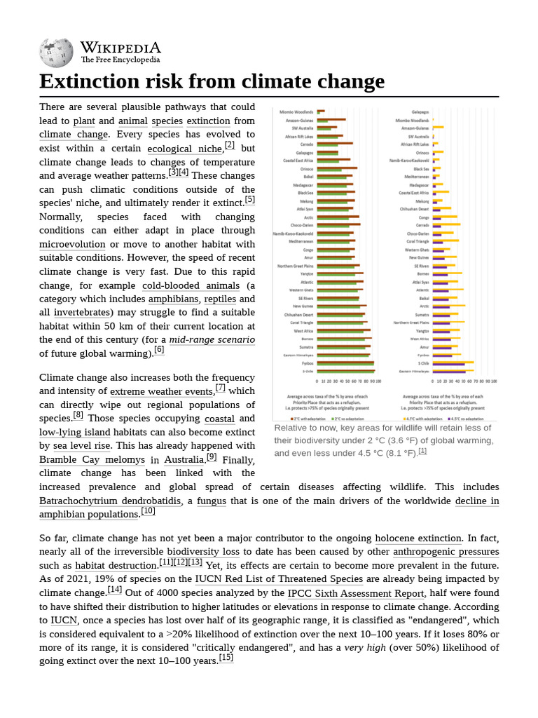 Apocalypse - Extinction - Risk - From - Climate - Change | PDF ...