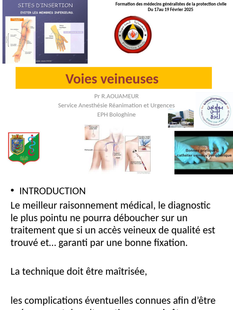 Voies veineuses | PDF | Médecine clinique | Médecine