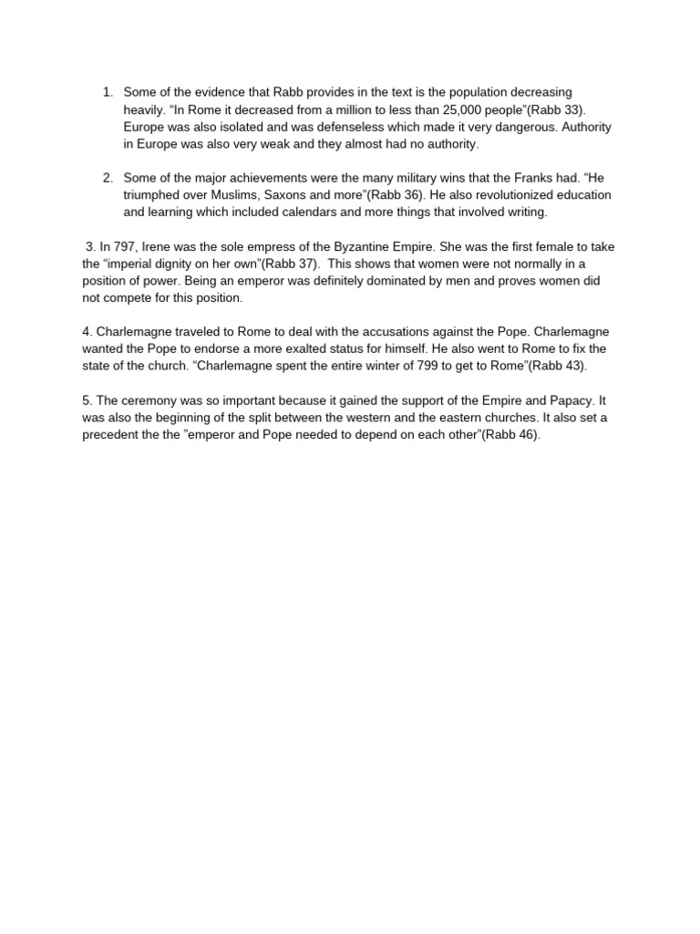 Rabb Responses | PDF