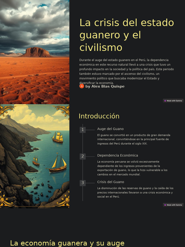La Crisis Del Estado Guanero y El Civilismo | PDF | Perú | Teoría de la ...