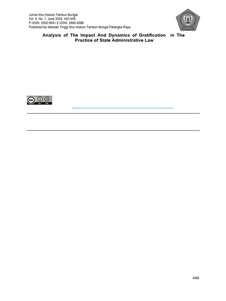 290-Article Text-692-2-10-20240609 | PDF | Corruption | Conflict Of Interest