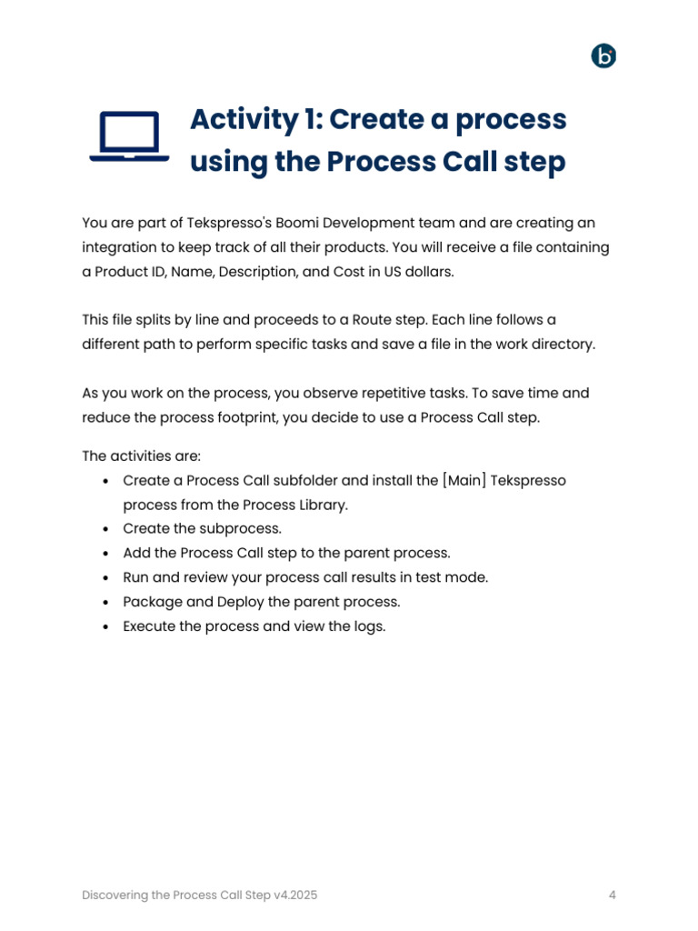 Activity 1 Create a Process Using the Process Call Step_v4.2025 | PDF | Directory (Computing ...