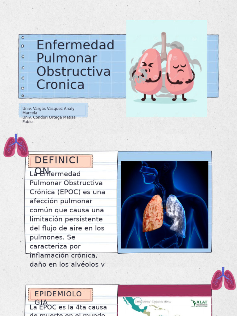 Presentación Salud Asma Ilustrado Azul y Blanco | PDF | Enfermedad ...