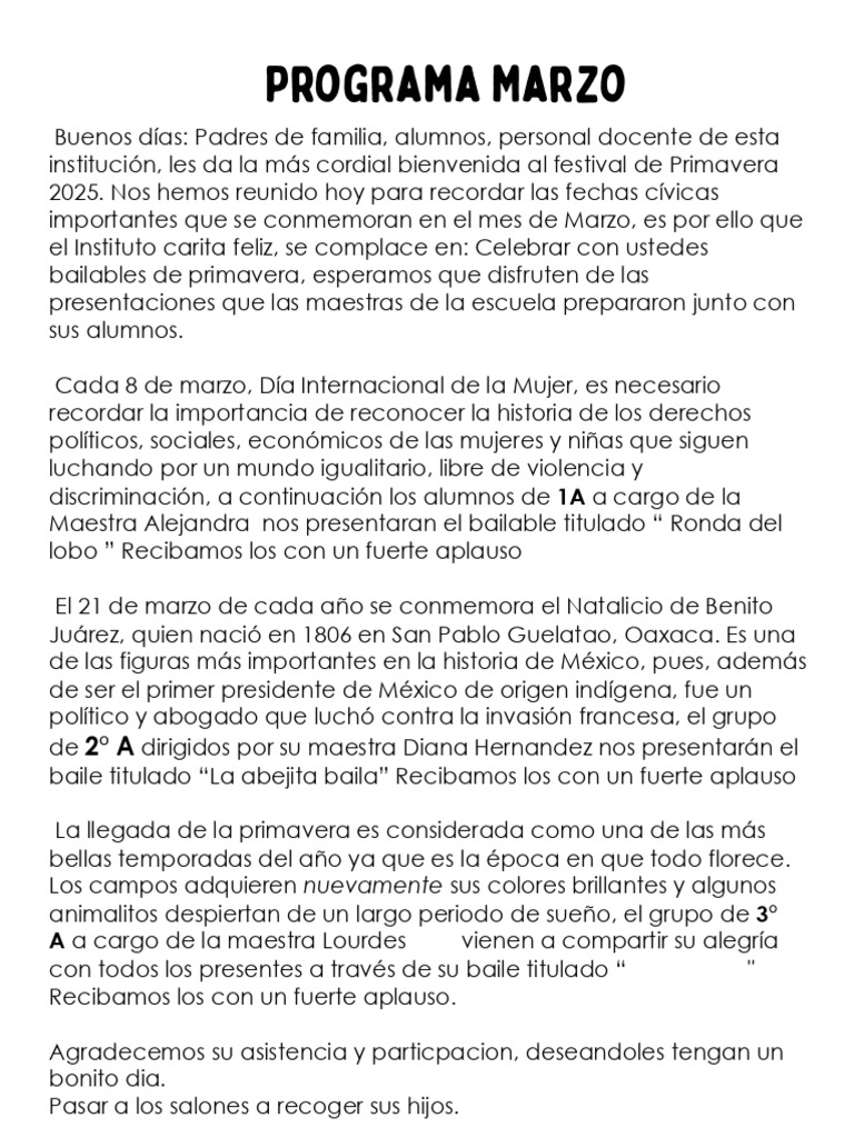 Programa Navideño | PDF