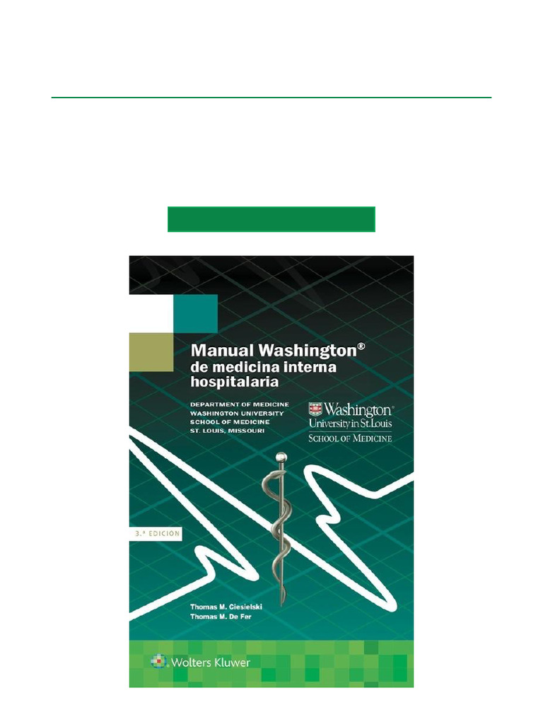 Manual Washington de Medicina Interna Hospitalaria, 3rd Edition Full ...
