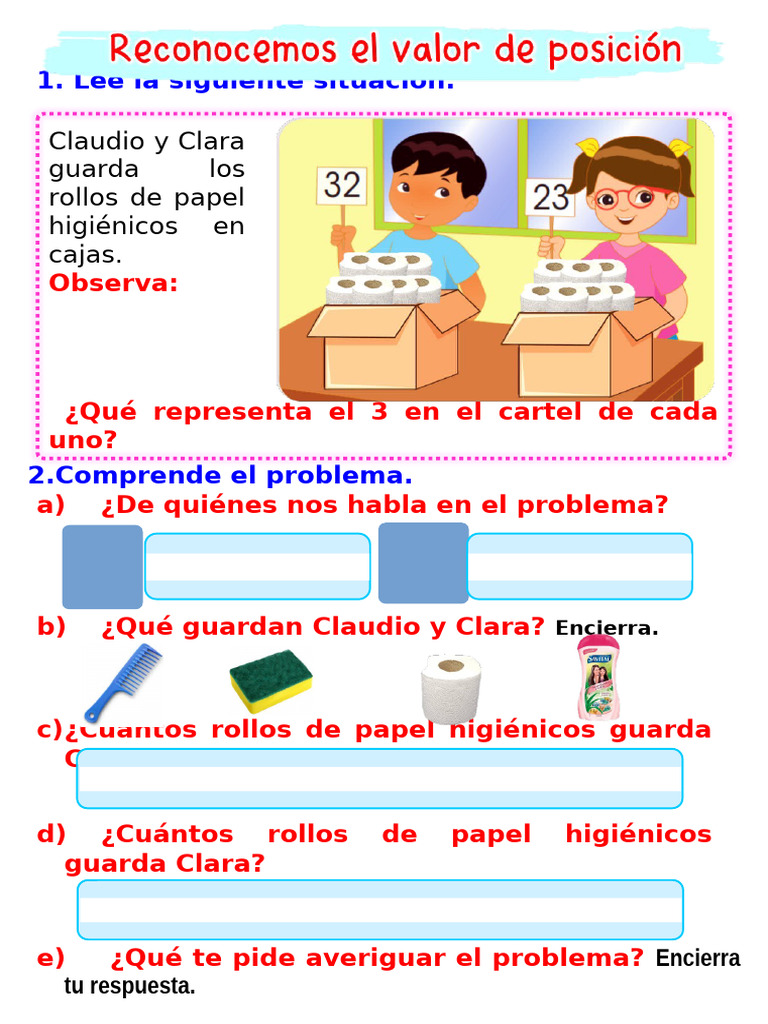 Valor posicional en problemas de familia | PDF