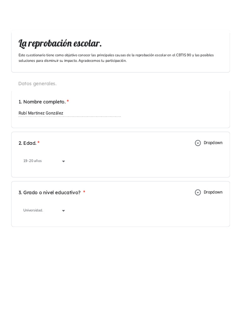 La Reprobación Escolar. | PDF
