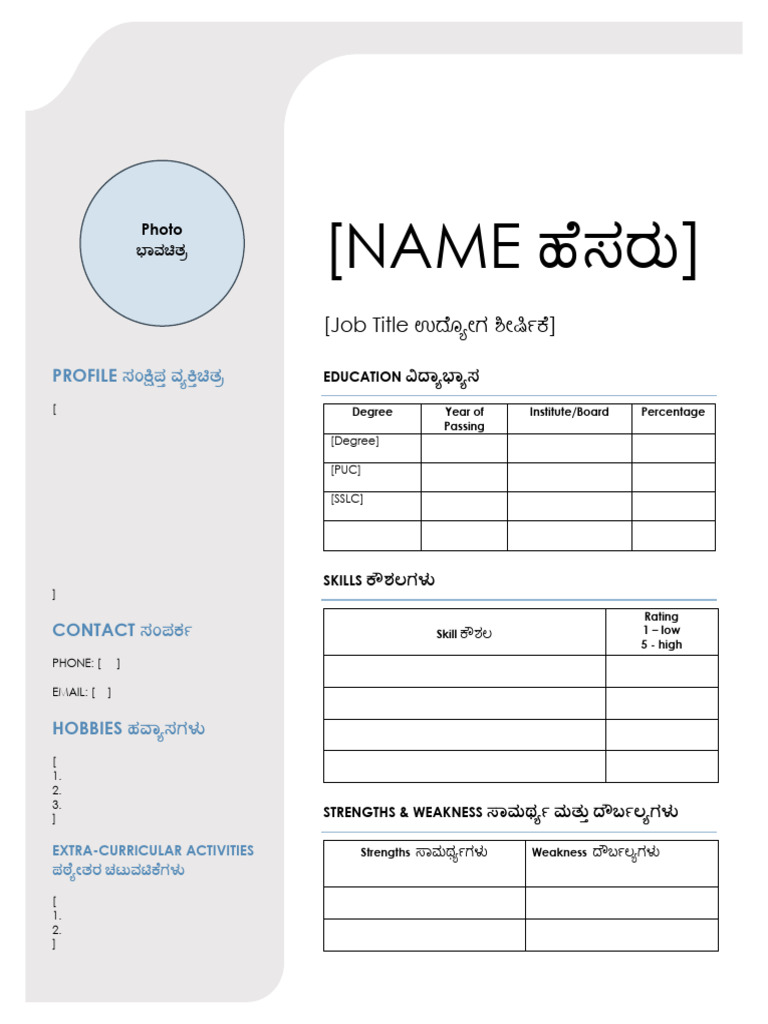 Resume Format | PDF