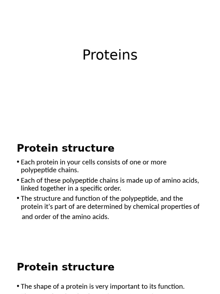 Topic 5 Protein Structure 2025 Shared | PDF | Beta Sheet | Denaturation (Biochemistry)