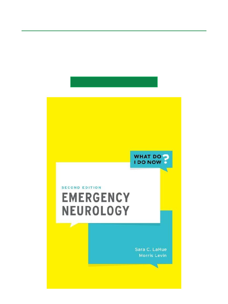 Emergency Neurology 2nd Edition Complete Digital Book | PDF | Stroke ...