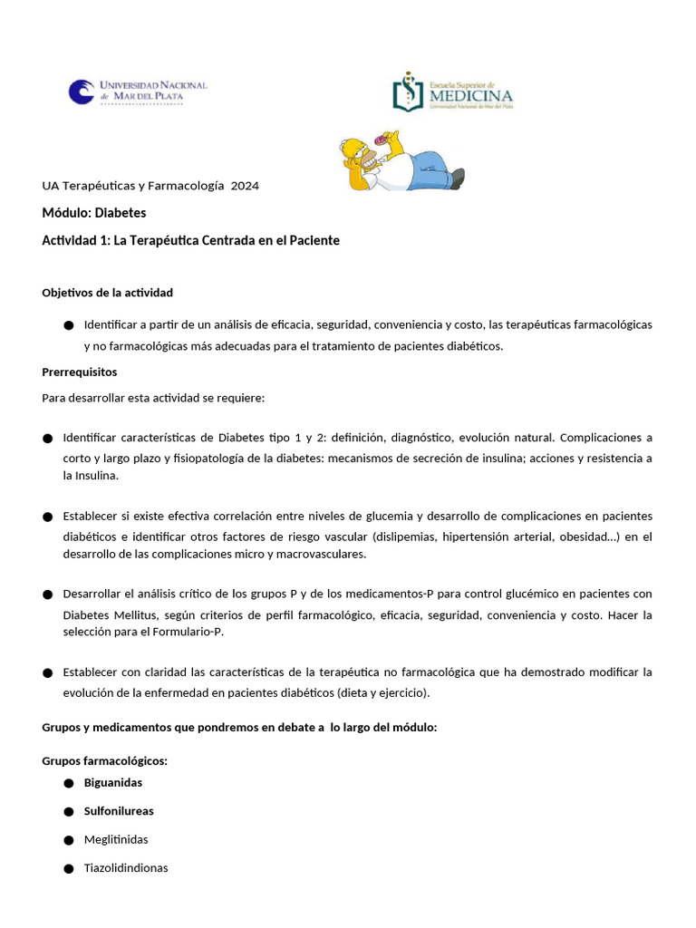TP 18 DBT 1 Subido Al Campus 2024 | PDF | Diabetes | Insulina
