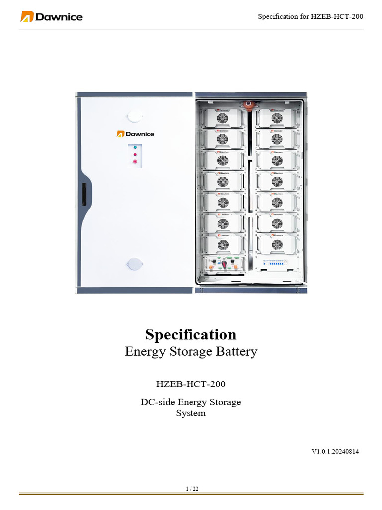 Specification For HZEB-HCT-200 (2024-12-25 18 - 03 - 09) | PDF ...