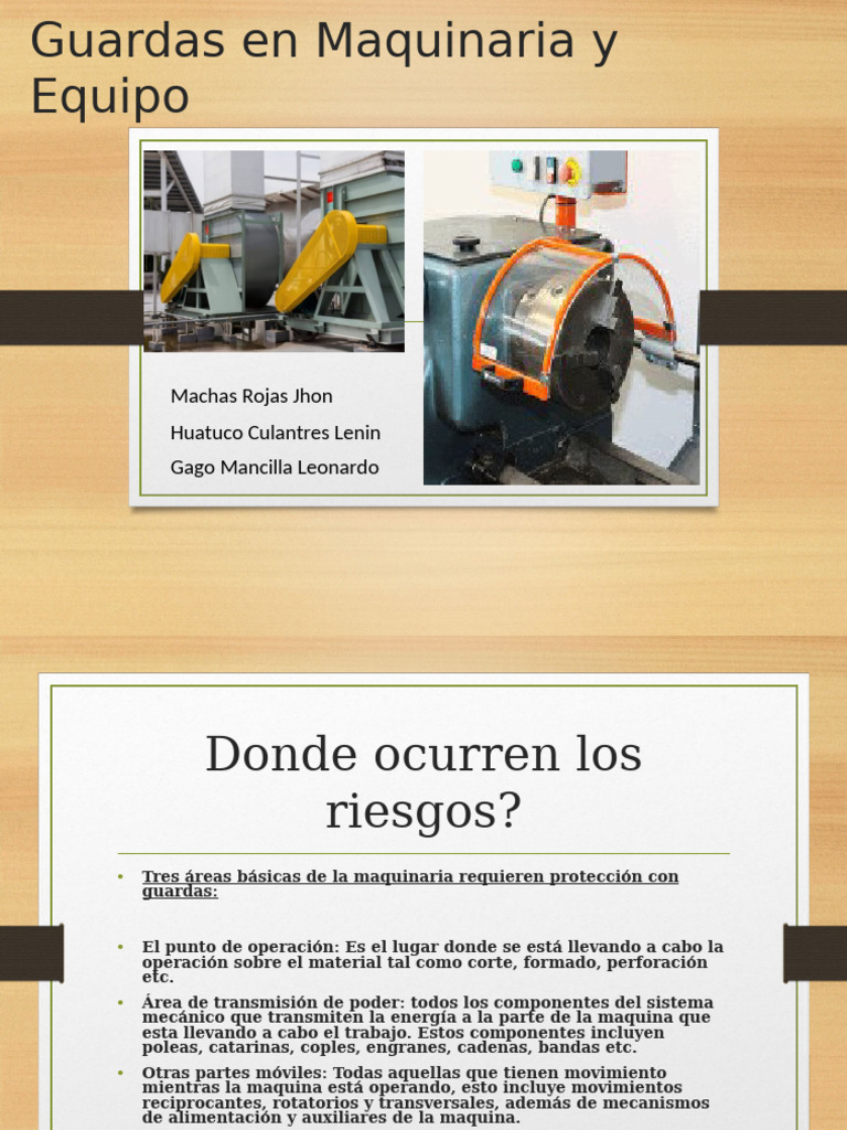 Guardas de Maquinas | PDF | Engranaje | Ingeniería mecánica