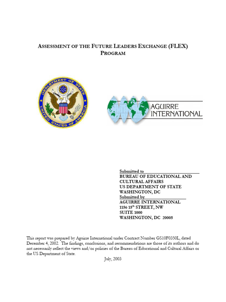 Flex Final Report - July 2003 | PDF