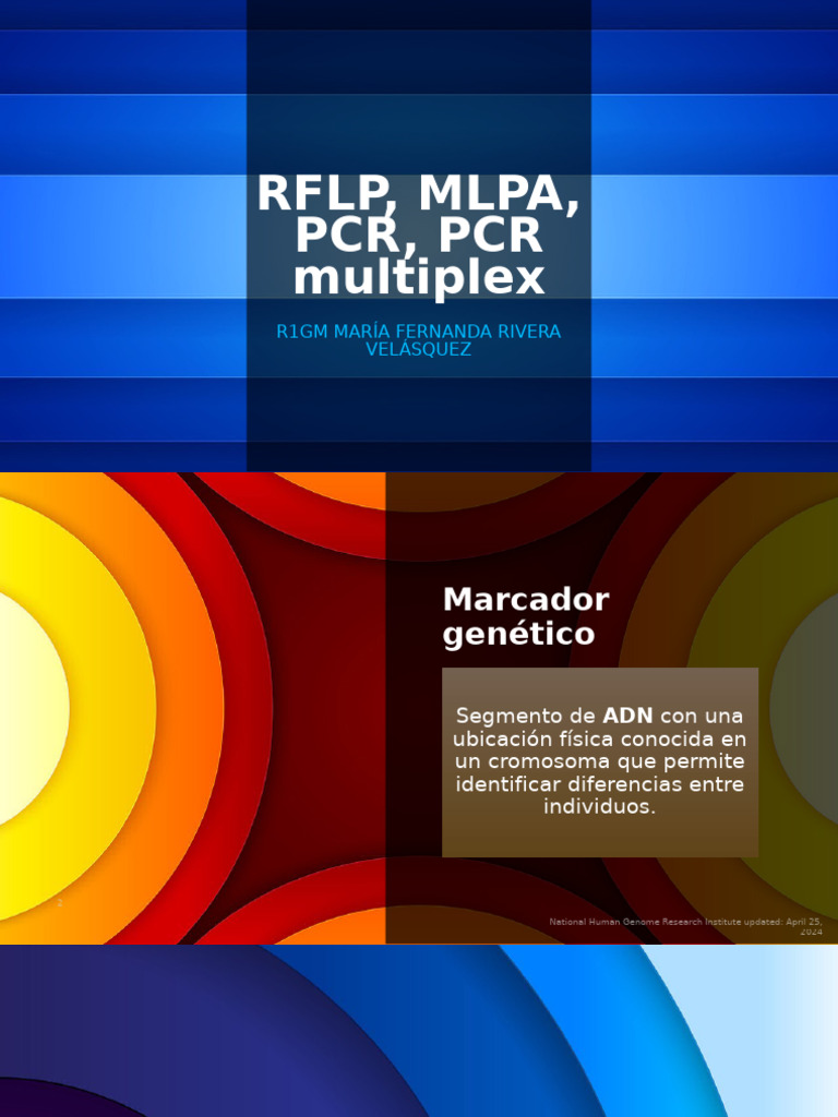 RFLP, Mlpa, PCR | PDF | Reacción en cadena de la polimerasa | Adn
