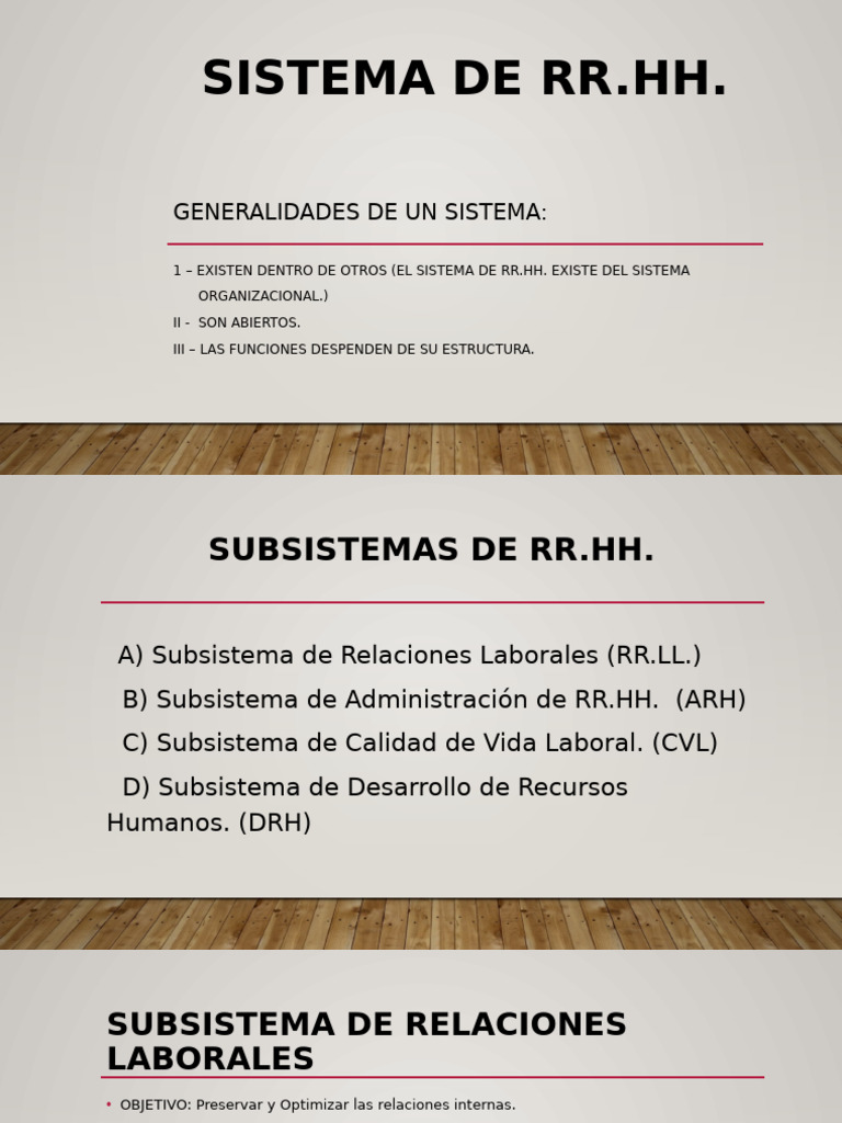 Subsistemas de RR HH 2 | PDF | Gestión de recursos humanos | Negocios económicos