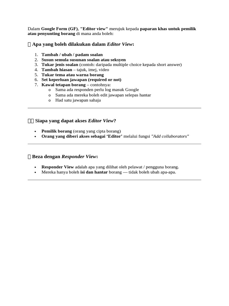 Google Form | PDF