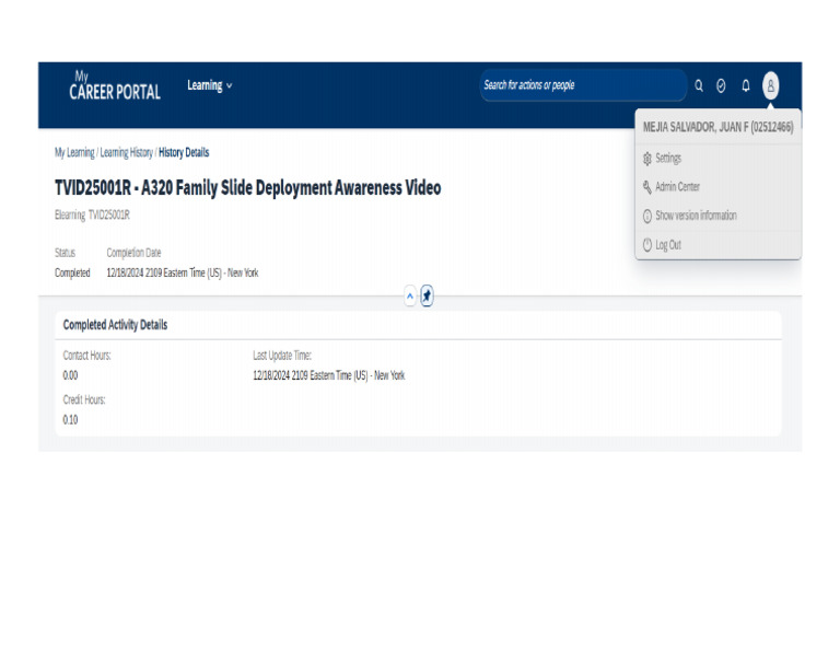 A320 Family Slide Deployment Awareness Video JUAN MEJIA 81615 | PDF