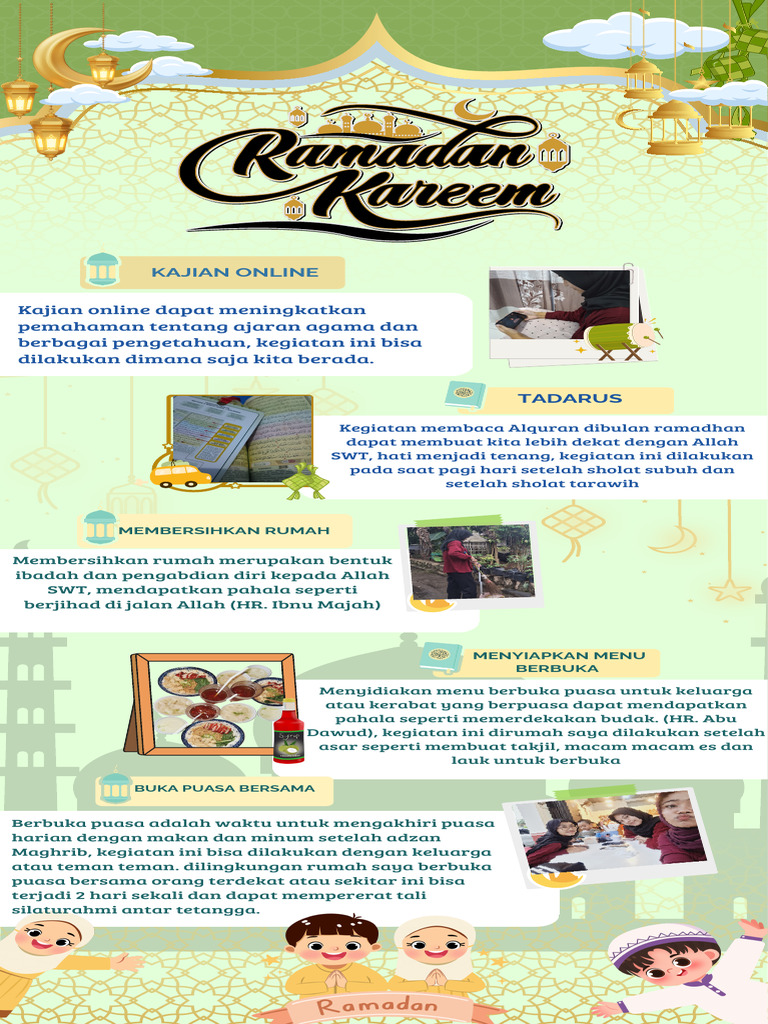 Hijau Ilustrasi Memahami Kegiatan Ramadan Infografis - 20250320 ...