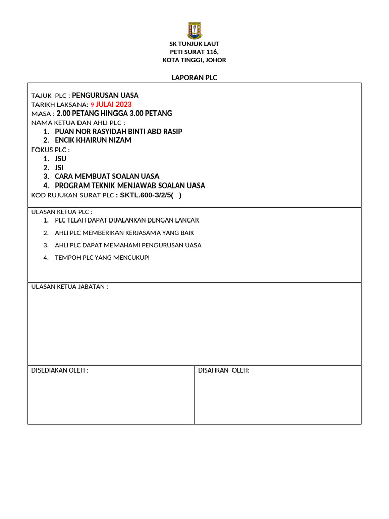 Laporan PLC BM 3 | PDF