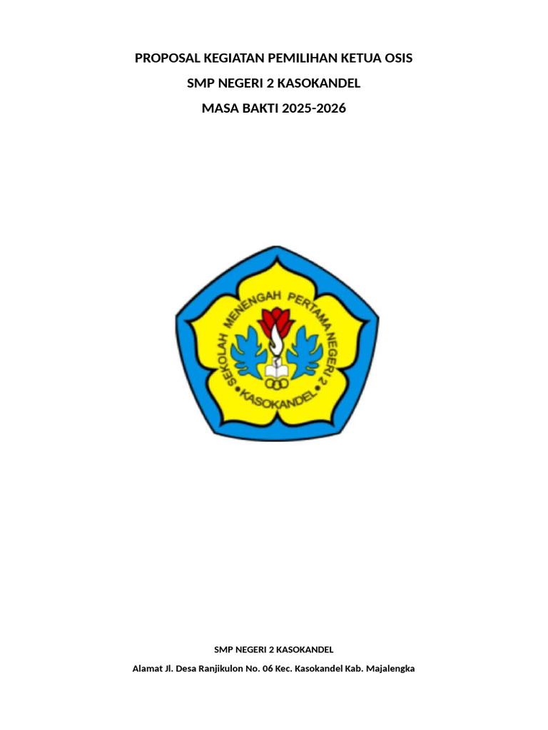 Proposal Kegiatan Pemilihan Ketua Osis | PDF
