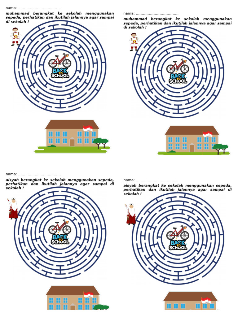 Labirin Masuk Sekolah | PDF