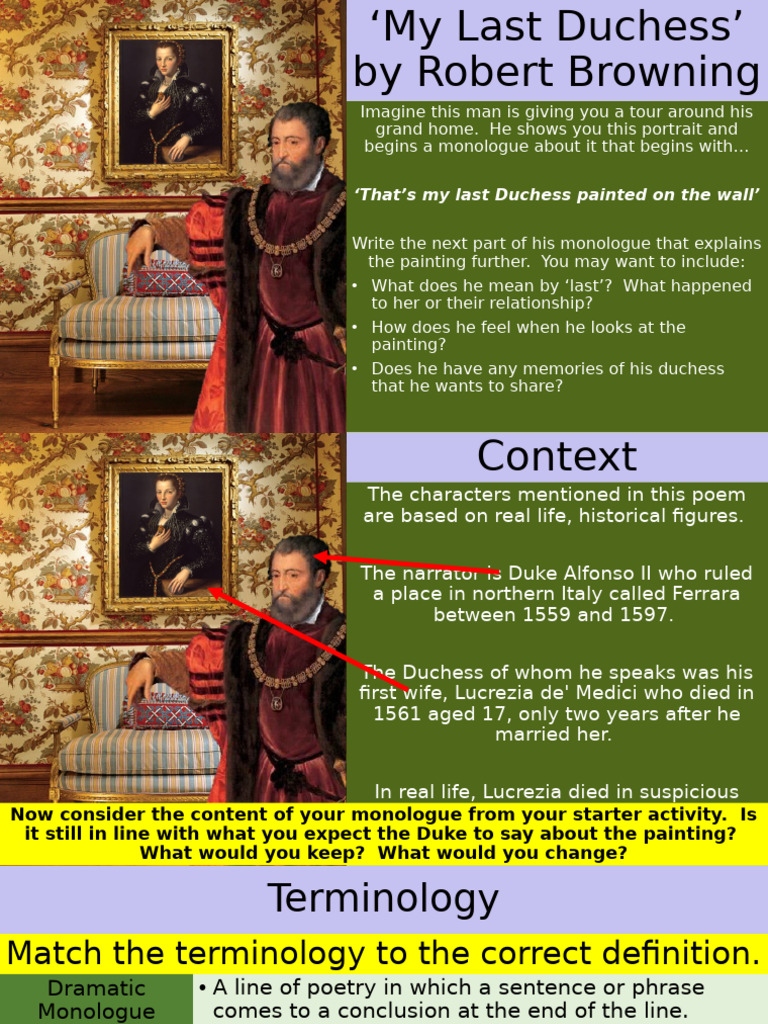 'My Last Duchess' by Robert Browning | PDF | Poetry | Poetics