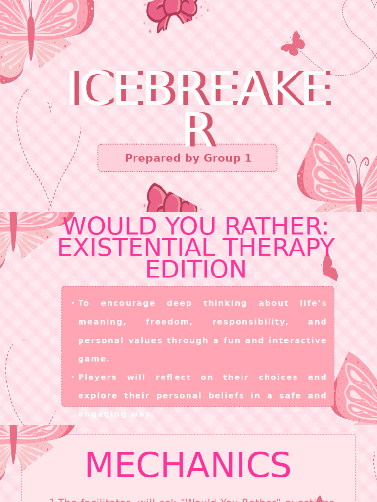 Existentialism Icebreaker | PDF