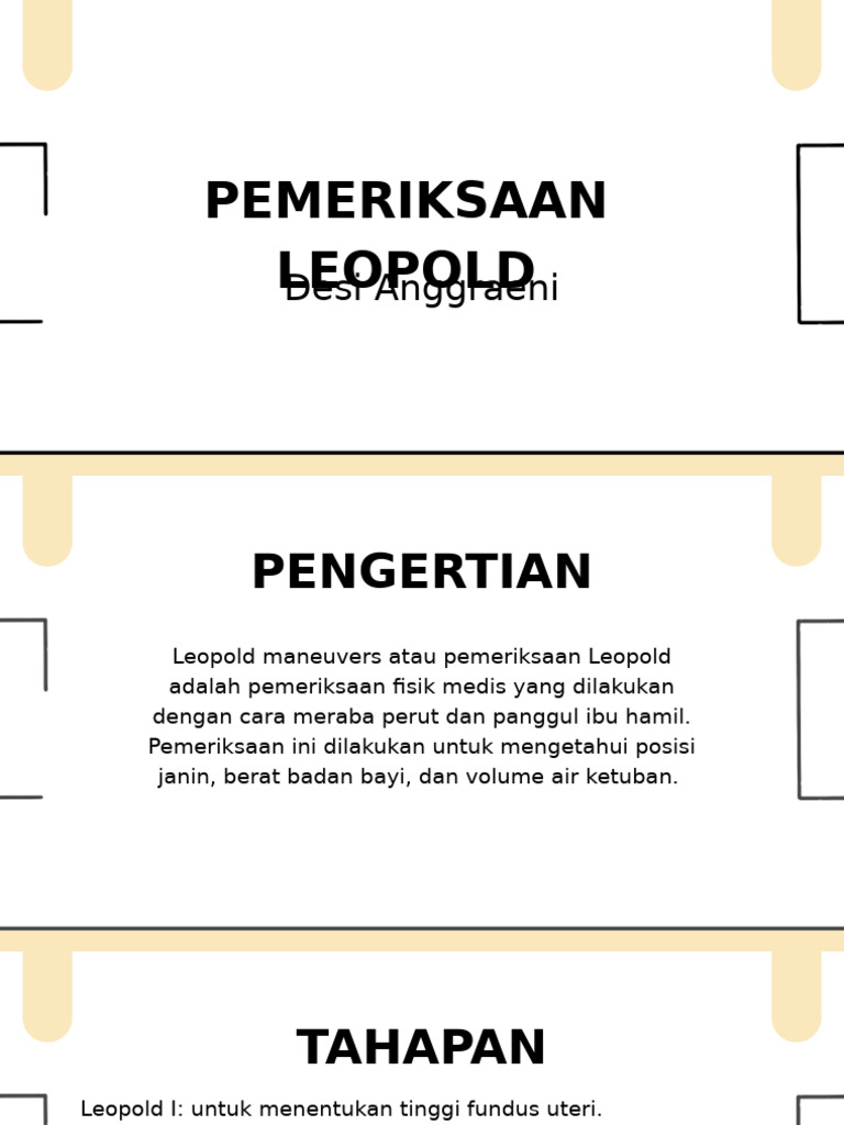 Pemeriksaan Leopold PPT Desi | PDF
