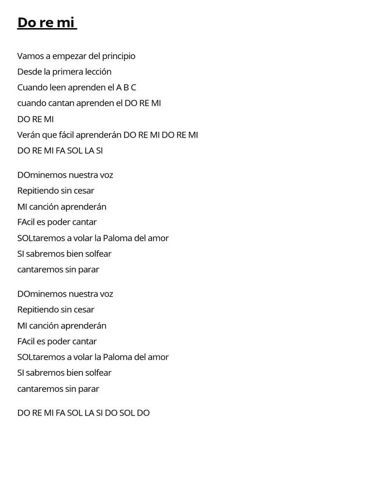 Do Re Mi PDF | PDF