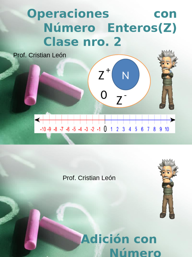 Clase Nro 2 Operaciones Con Numeros Enteros | PDF