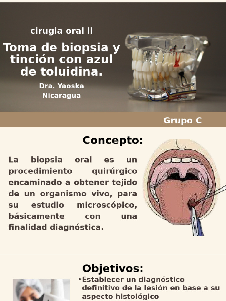 Biopsia Oral y Tinción con Azul de Toluidina | PDF | Biopsia ...
